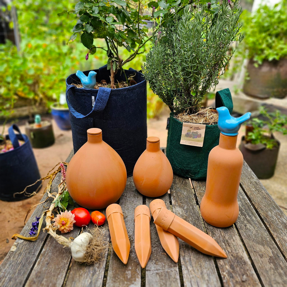 Small Space Urban Gardening | Olla Pots | Root Pouch Grow Bags – Up On ...